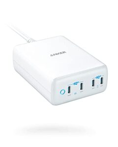 anker usb c 120w, 547 charger, powerport iii 4-port charging station for macbook pro/air, iphone 13/13 mini / 13 pro / 13 pro max / 12, galaxy, pixel 4/3, ipad, ipad mini, and more