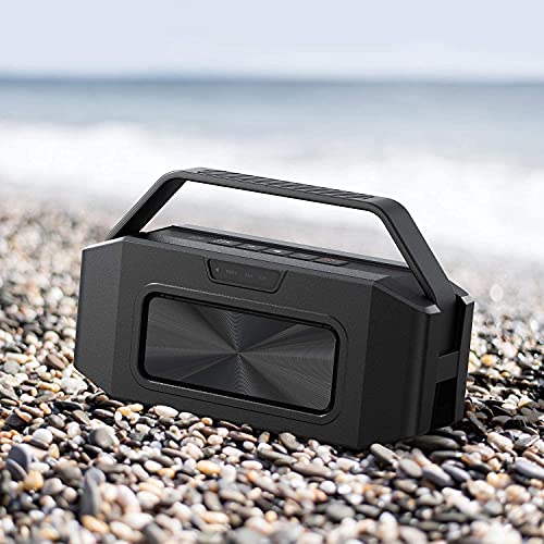 W-KING Portable Loud Bluetooth Speakers with Subwoofer, 60W (80W Peak) Outdoor Speakers Bluetooth Wireless Waterproof Speaker, Heavy Bass/V5.0/40H Play/Power Bank/TF Card/AUX/NFC/EQ, Large for Party