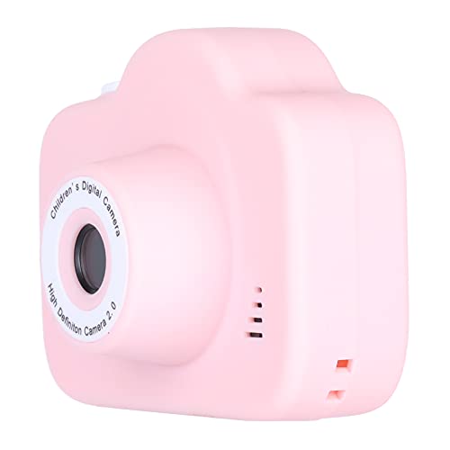 Zyyini Digital Camera, Child Camera, Mini Portable Camera, Educational Toy Camera, with Front and Rear Dual Cameras and IPS Screen, Support 1080P, for Videos(Pink)