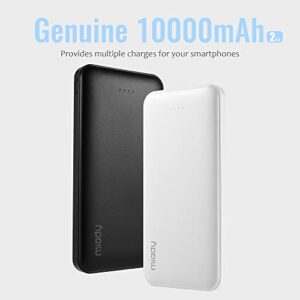 Miady 2-Pack 10000mAh Dual USB Portable Charger, USB-C Fast Charging Power Bank, Backup Charger for iPhone 14, Galaxy S22, Pixel and etc