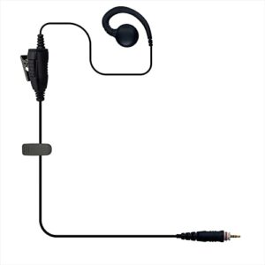 MONICONA C Shape Ear Hook Earphone Headset PTT Mic for Motorola CLP1010e CLP1040e CLPe446 CLP446e Radio