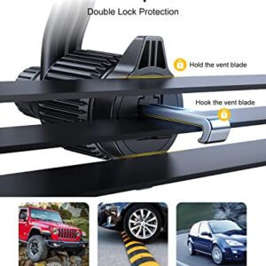 Rorhxia Car Vent Phone Mount, [Never Blocking Vent, Enjoy The Comfort of The A/C] Hands-Free Universal Extension Clip Air Vent Phone Holder Car Fit for All Phones iPhone Samsung More