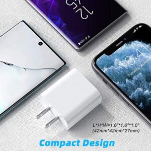 USB C Fast Wall Charger Compatible Google Pixel 6 5 4 XL 4a / 3a XL / 3 / XL / 2, 18W 3A PD Power Adapter and 3.3FT Type C to C Cable