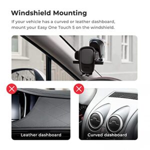 iOttie Easy One Touch 5 Dashboard & Windshield Universal Car Mount Phone Holder Desk Stand with Suction Cup Base and Telescopic Arm for iPhone, Samsung, Google, Huawei, Nokia, other Smartphones