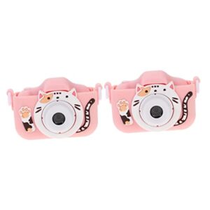 milisten digital camera 2pcs cartoon digital recorder cameras portable children toy cat mini camera boys toddler selfie gaming video girls for p kids toddler camera