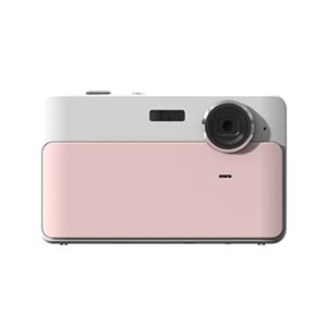 reyiza hd digital camera – 40 mp 2.4inch lcd display camera rechargeable zoom video camera beginners students anti-shake mini digital cameras (pink)