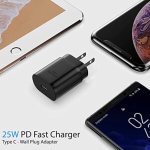 Galaxy S23 S22 Charger Block USB C 25W PD Super Fast Charger Type C Wall Plug Adapter Quick Charging Compatible with Samsung Galaxy S23/S22/S21/S20/Z Fold 3 5G/Z Fold 4/Note20/iPhone 14/iPad/Tablet