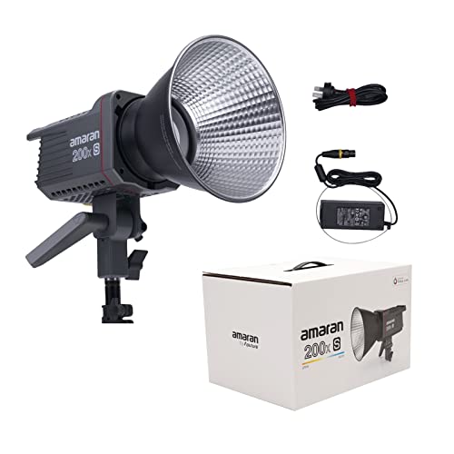 Aputure Amaran 200X S LED Video Light 200W Bi-Color 2700-6500k Bowens Mount Continuous Light Bluetooth App Control Silent Fan (Amaran 200XS)