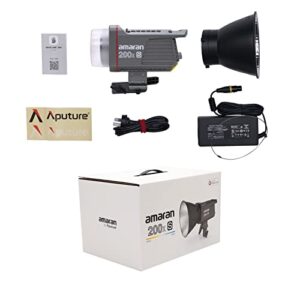 Aputure Amaran 200X S LED Video Light 200W Bi-Color 2700-6500k Bowens Mount Continuous Light Bluetooth App Control Silent Fan (Amaran 200XS)