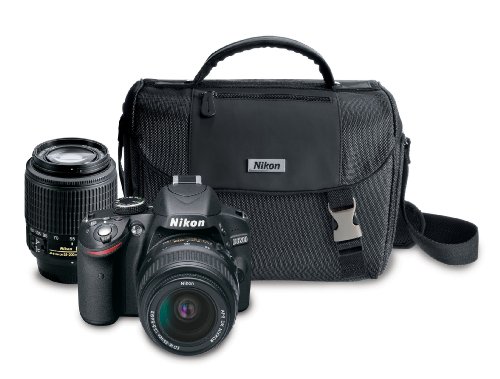 Nikon D3200 24.2 MP CMOS Digital SLR Camera with 18-55mm and 55-200mm Non-VR DX Zoom Lenses Bundle (discontinued by manufacturers)