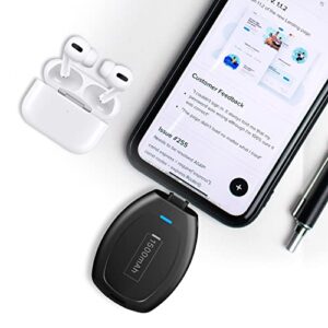 Keychain Portable Charger for iPhone, Mini Power Bank Subcompact Emergency Power Pod External Fast Charging Battery Pack, 1500mAh Key Ring cell Phone Charger for iPhone 14/13/12/11/Pro Max/X/8/7/6s/SE