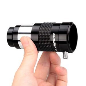 SVBONY 1.25 inches 3X Barlow Lens, Fully-Multi Coated achromatic Lens, Fully Metal Telescope Accessories for Astronomical Photography