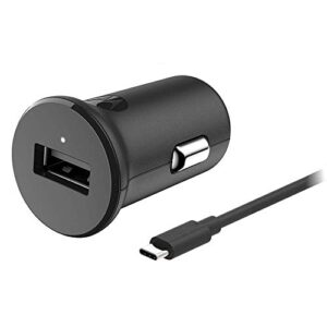 motorola turbopower 18 qc3.0 car charger w/ 3.3ft usb-a to usb-c cable for moto g power/play/pure/stylus/stylus 5g, g7, z/z2/z3/z4, motorola razr, edge/edge+ 5g uw, one 5g uw ace