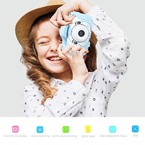 Children Camera, Playback Video Recording X5S Children Camera with A Durable Lanyard for Christmas for Children for Thanksgiving for Birthday(Blue)