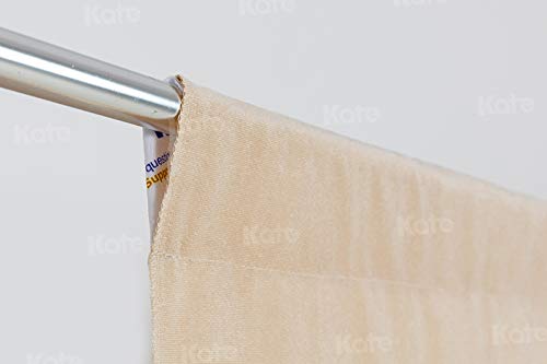 Kate 8FT×10FT Solid Beige Backdrop Portrait Photography Background for Photography Studio Children and Headshots Beige Backdrop Background for Photography Photo Booth