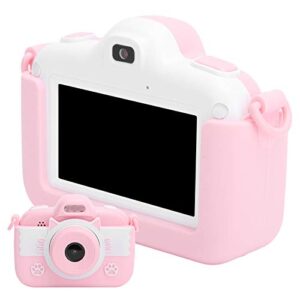 DONN Children Digital Camera, Video Camera Toy Sturdy Large Capacity Battery with USB Charging Cable for Funning for Outdoor(Pink)