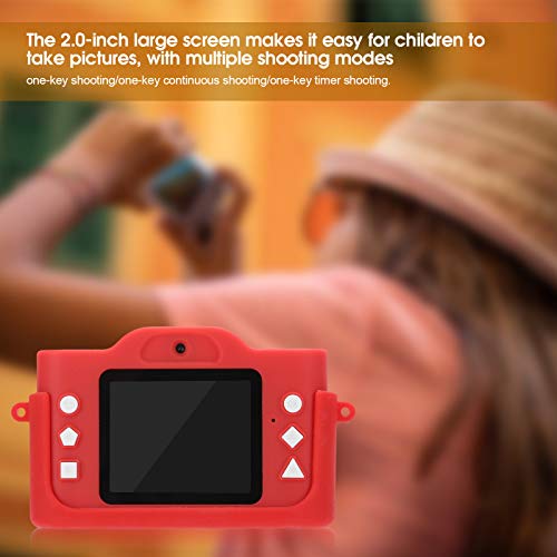 DONN Child Camera, Santa Child Camera Silicone ABS One Key Shooting for Children for Gifts