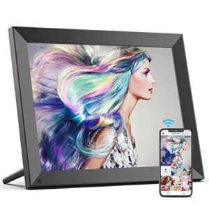 fullja 15 inch wifi smart digital photo frame – large digital picture frame, full function, 32gb storage, motion sensor, sharing photos&videos via app or email, unlimited cloud storage, wall-mounted