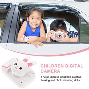 OSALADI Baby Toy Kids Cartoon Camera 1080P Toddler Video Children Digital Kids Cameras Cute Rabbit Anti- Drop Selfie Camera for Kids Birthday Gift Toddler Outdoor Toys