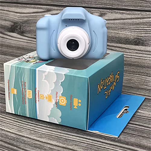 Mini Camera HD 1080P Built-in 1GB SD Card USB Rechargeable Selfie Camera for 3-10 Years Old Girls Birthday Kids Toy (B)