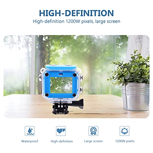 OSALADI Kids Outdoor Toys Kids Digital Camera High Definition Digital Camera 1080p Sports Camera Children Video Recorder Camera Toy Kids Birthday Gifts (Blue) Small Outdoor Camera