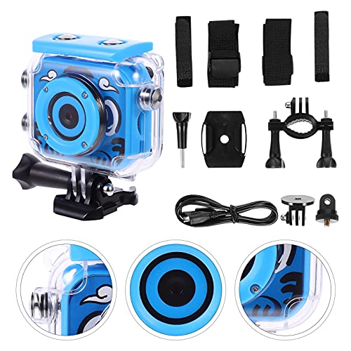 OSALADI Kids Outdoor Toys Kids Digital Camera High Definition Digital Camera 1080p Sports Camera Children Video Recorder Camera Toy Kids Birthday Gifts (Blue) Small Outdoor Camera