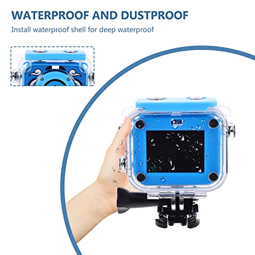 OSALADI Kids Outdoor Toys Kids Digital Camera High Definition Digital Camera 1080p Sports Camera Children Video Recorder Camera Toy Kids Birthday Gifts (Blue) Small Outdoor Camera