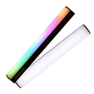 aputure mt pro full-color mini led tube light, 36 pixels rgbww handheld light stick photography,support magnetic attraction,4200mah rechargeable light stick for video shooting,vlog, youtube, tiktok