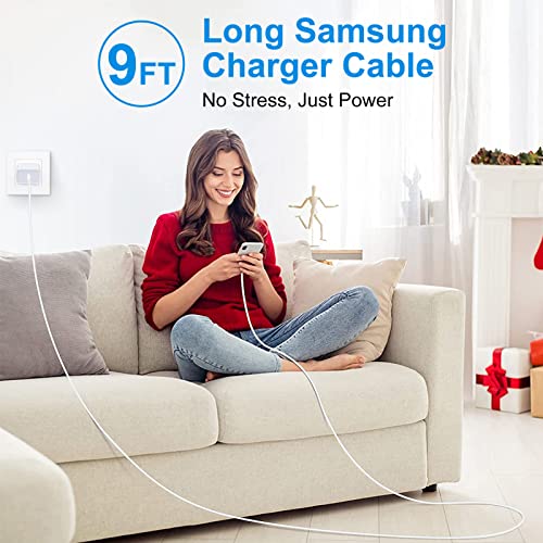 Samsung Charger Fast Charging for Samsung Galaxy S23 S22 Ultra S21 S20 FE 5G A73 A53 A14 A52 A42 A32 A23 A13 A12 A04 A03S,20W PD Charger Block & 9ft C Cable Charger for Pixel 7Pro 7 6a 6 Pro 6 5a 5 4A