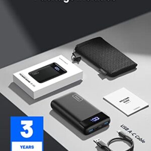 INIU Portable Charger, 22.5W 20000mAh USB C in & Out Power Bank Fast Charging, PD 3.0+QC 4.0 LED Display Phone Battery Pack Compatible with iPhone 14 13 12 Pro Samsung S21 Google LG iPad Tablet, etc.