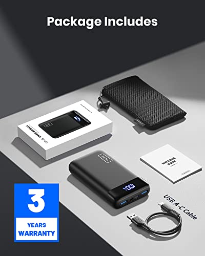 INIU Portable Charger, 22.5W 20000mAh USB C in & Out Power Bank Fast Charging, PD 3.0+QC 4.0 LED Display Phone Battery Pack Compatible with iPhone 14 13 12 Pro Samsung S21 Google LG iPad Tablet, etc.