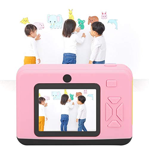 Socobeta Children Camera, 20MP HD Anti‑Drop Anti‑Drop Children Camera for Gift(Pink)