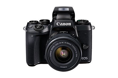 Canon Cameras US 24.2 Digital SLR Camera with 3.2-Inch LCD, Black (EOS M5 EF-M 15-45 STM KIT)