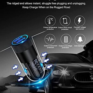 Car Charger, [2Pack/3.4a] Fast Charge Dual Port USB Cargador Carro Lighter Adapter for iPhone 14 13 12 11 Pro Max X XR XS 8 Plus 6s, iPad, Samsung Galaxy S22 S21 S10 Plus S7 j7 S10e S9 Note 8, LG, GPS