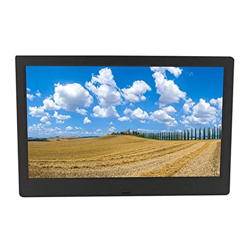 10-inch Digital Photo Frame 1024×600 high-Definition Digital Photo Frame Electronic Album Advertising Machine Display Ratio 16:9 (Color : Black)