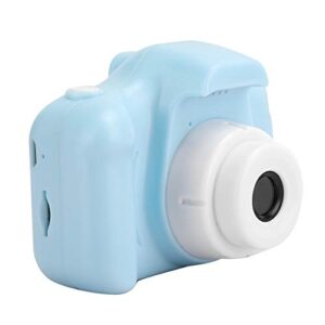 Photography Camera, Digital Cute Mini Camera Intelligence One-Click Focusing Portable with Lanyard for Taking Photos(Blue-General Purpose)