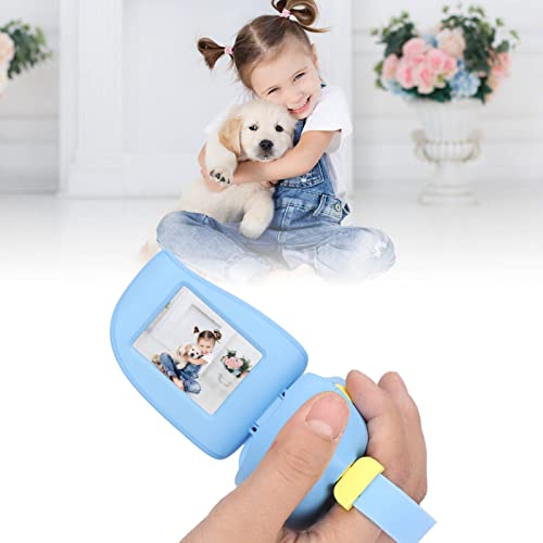 Jeanoko Mini Children Camera, Kids Digital Camera 5 Control Buttons Timed Photo Easy to Operate Multifunctional with 400Mah Battery for Child Education(Blue)