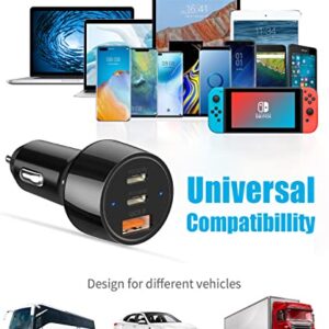 USB C Car Charger 48W, Deep Dream USB C Car Adapter Fast Charging, PD & QC3.0 Cigarette Lighter Adapter Compatible with iPad, iPhone 14 Plus Pro 13 12 11, Samsung Galaxy S23 S22 S21 S20, Google Pixel