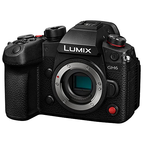 Panasonic LUMIX GH6 Mirrorless Camera Body Bundle with Panasonic LUMIX 45-150mm F4.0-5.6 G Vario ASPH MEGA OIS Lens and Panasonic LUMIX GH6 Mirrorless Camera Body (3 Items)