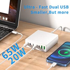 USB C Charger. Sacrack 170W 7 Port Fast Charging Station Laptop Power Adapter Compatible with MacBook Pro/Air, All iPhone 14/13/Mini/Pro/13 Pro Max/12 Galaxy Note20 S22 S21 Pixel 4/3 iPad Pro White