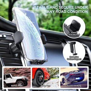 IKOPO Phone Mount for Car Vent [Upgrade Metal Hook - 100% Never Fall], Universal Car Cell Phone Holder Suitable for All iPhone, Samsung, LG and More【Fit for Big Phones & Thick Case】