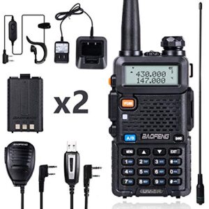 baofeng uv-5r 8 watt ham radio baofeng radio with extra 1800mah battery and tidradio 771 antenna dual band ham radio handheld includes full kit baofeng walkie talkie