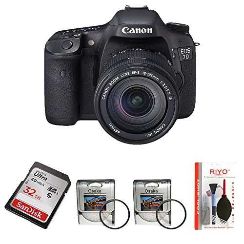 Canon EOS 7D 18 MP CMOS Digital SLR Camera with 18-135mm f/3.5-5.6 IS UD Lens (discontinued by manufacturer)