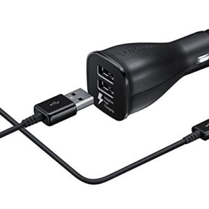 Samsung EP-LN920BBEGUS Fast Charge Dual-Port USB Car Charger - Retail Packaging,Black