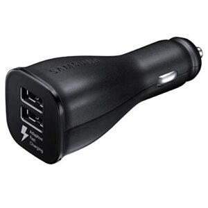 Samsung EP-LN920BBEGUS Fast Charge Dual-Port USB Car Charger - Retail Packaging,Black