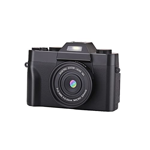 Camera Digital Cameras 4K HD 16X 48 Megapixels Micro Single Retro with WiFi Professional Digital Camera Vlog External Lens Video Camera Digital Camera (Size : with 8G, Color : Wide Angle Mirror)