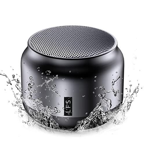 LFS Small Bluetooth Speakers, Portable Wireless Speaker Mini Shower Speaker, 15H Playtime, TWS Pairing, Compact Size, Waterproof Outdoor Speaker for Home, Travel, Beach