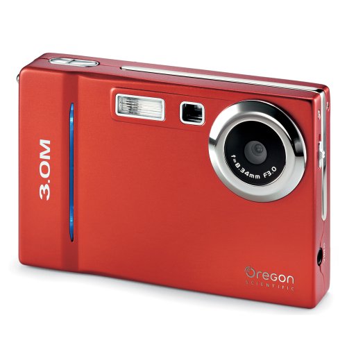 Oregon Scientific DS6688-R 3MP ThinCam Digital Camera (Red)