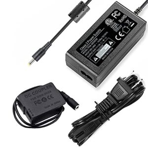 f1tp dmw-ac10 dmw-dcc8 ac power adapter dummy battery for panasonic lumix dmc-g5 g6 g7 gx8 g80 g81 g85 gh2 gh2k fz200 fz300 fz2000 g90 g99 cameras.