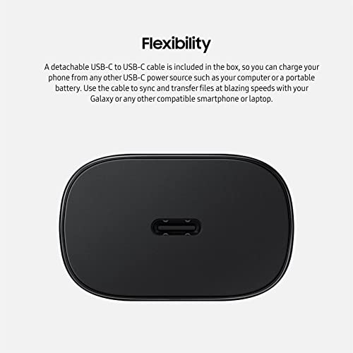 SAMSUNG 25W USB-C Super Fast Charging Wall Charger - Black (US Version with Warranty)